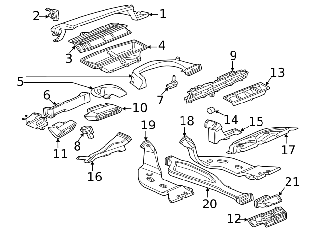 2022-2024 Audi HVAC Duct Adapter 8Y0-857-042 | AutoNation Parts