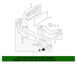 16557-EA000 - Air Inlet Assembly Mount 2005-2019 Nissan Frontier ...
