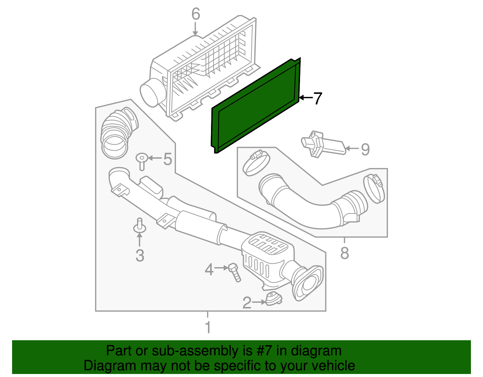 2005-2019 Nissan Frontier Air Filter 16546-EA000 | Temecula Nissan Parts