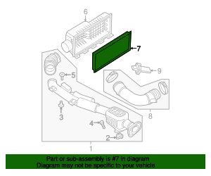 2005-2019 Nissan Frontier Air Filter 16546-EA000 | OEM Parts Online