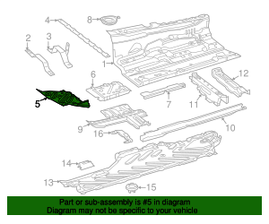 205-616-11-00 - Reinforcement 2015-2023 Mercedes-Benz | AutoNationParts.com