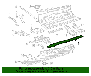 205-610-02-23 - Side Rail 2015-2023 Mercedes-Benz | Mercedes-Benz USA Parts
