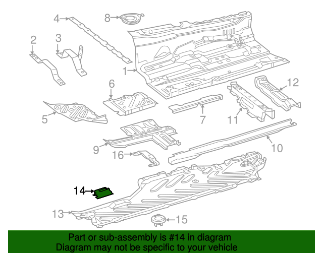 001-990-22-56 - Under Cover Clip 2015-2023 Mercedes-Benz | Mercedes ...