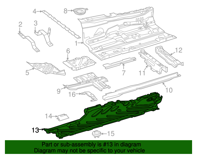 2015-2020 Mercedes-Benz Cover, Substructure 205-684-20-00 | Mercedes ...
