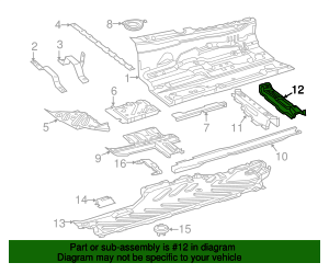 205-610-03-21 - Seat Track Reinforcement 2015-2023 Mercedes-Benz ...