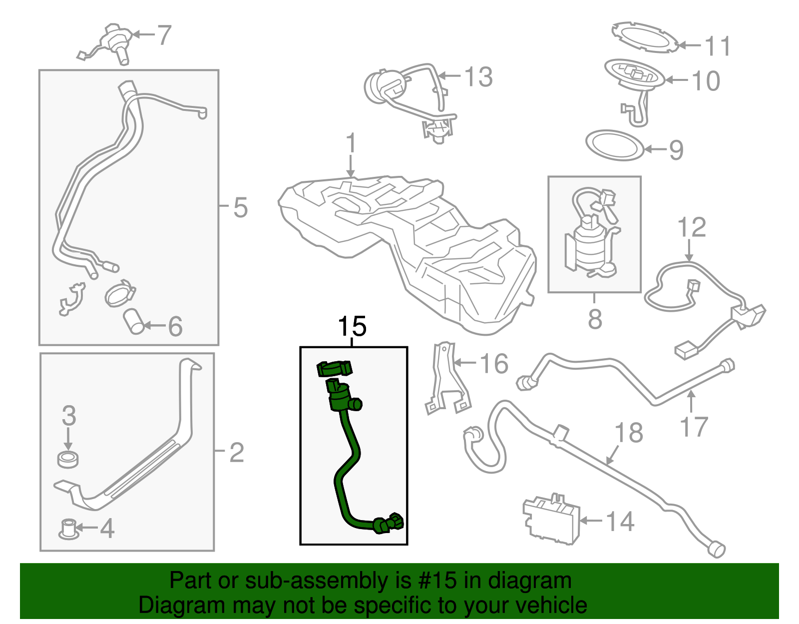 13907636160 - 2013-2019 BMW Vapor Canister Purge Solenoid (13-90-7-636 ...