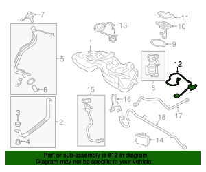 16-11-7-217-249 - Right fuel level sensor 2009-2015 BMW ...