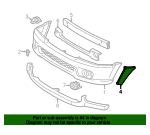 2001-2006 Toyota Bumper Extension 52113-0C900 | Toyota Parts Center