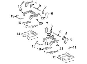 2001-2007 Toyota Sequoia Front Bracket 79228-0C010 | Toyota Parts Center