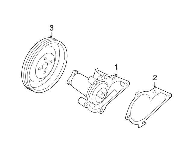 1996-2010 Hyundai Accent Engine Water Pump Pulley 25226-26001 | OEM ...