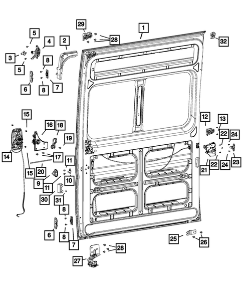 Sliding Cargo Door for 2015 Ram ProMaster 1500 | Wholesale MOPAR