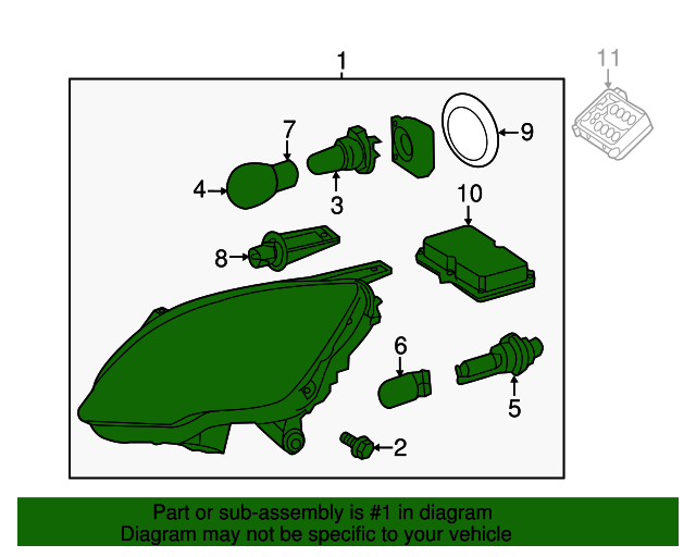 251-820-60-61 - Composite Assembly 2011-2012 Mercedes-Benz R 350 ...