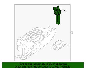 166-988-00-03 - Glove Box Damper 2015-2023 Mercedes-Benz | Mercedes ...