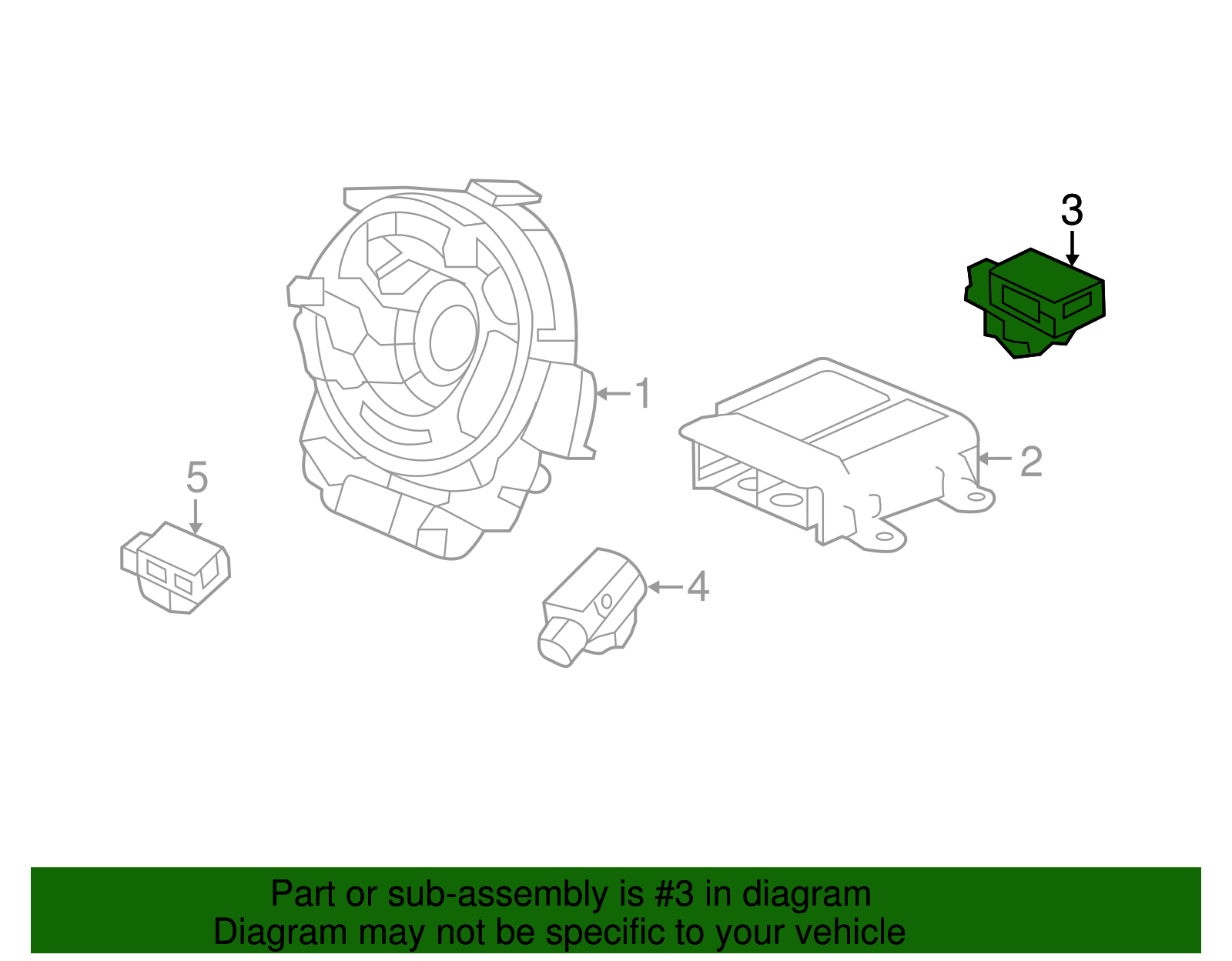 77930-T2A-A01 - 2013-2017 Honda Accord - Sensor Assembly Front Crash ...