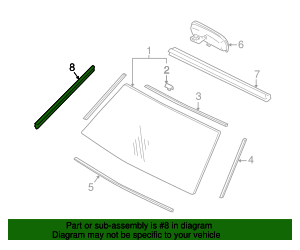 75533-60031 - Reveal Molding - 1998-2007 Lexus LX470 | DiscMonster
