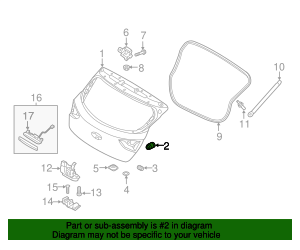 2018-2022 Hyundai Overslam Bumper 17371-10044-B | OEM Parts Online