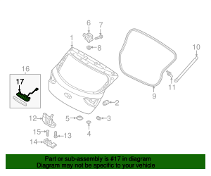 2018-2020 Hyundai Elantra GT Handle 81260-G3000 | OEM Parts Online
