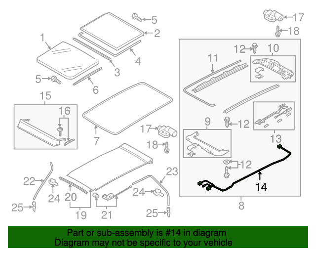 2015-2017 Volkswagen Wire Harness 5G9-971-648 | QuirkParts
