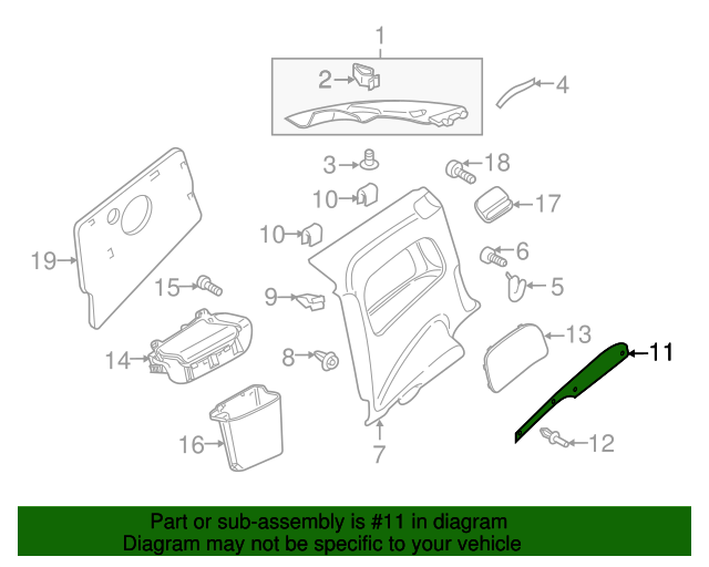 2011-2015 Audi Wedge 8J8-868-702-4PK | Audi USA Parts