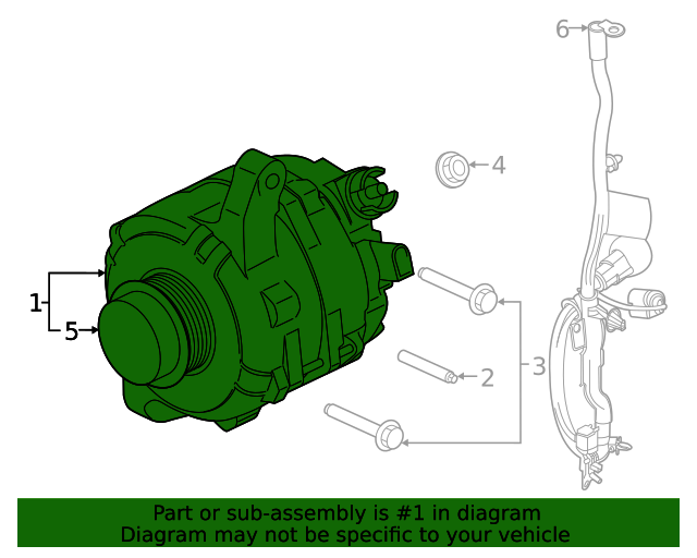 2019-2023 Ford Ranger Alternator KB3Z-10346-B | Village Ford