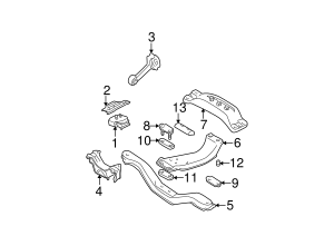 2002-2007 Subaru Trans Mount 41022FE020 | Subaru Parts Store