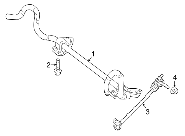 205-323-15-65 - Suspension Stabilizer Bar 2015-2023 Mercedes-Benz ...