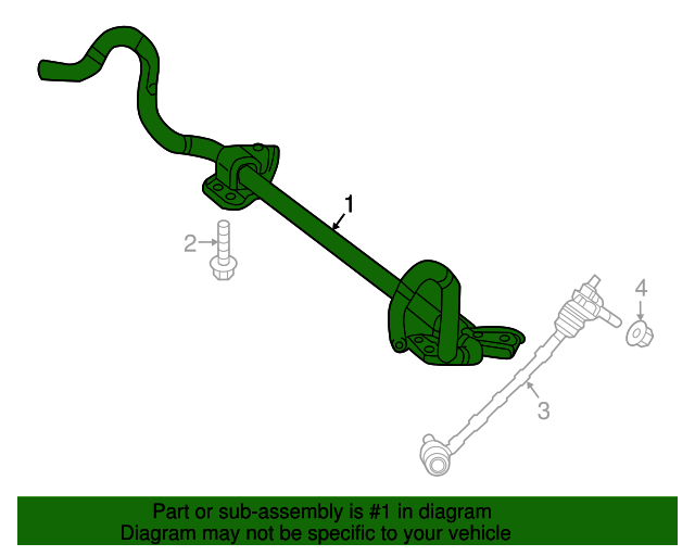 205-323-15-65 - Suspension Stabilizer Bar 2015-2023 Mercedes-Benz ...