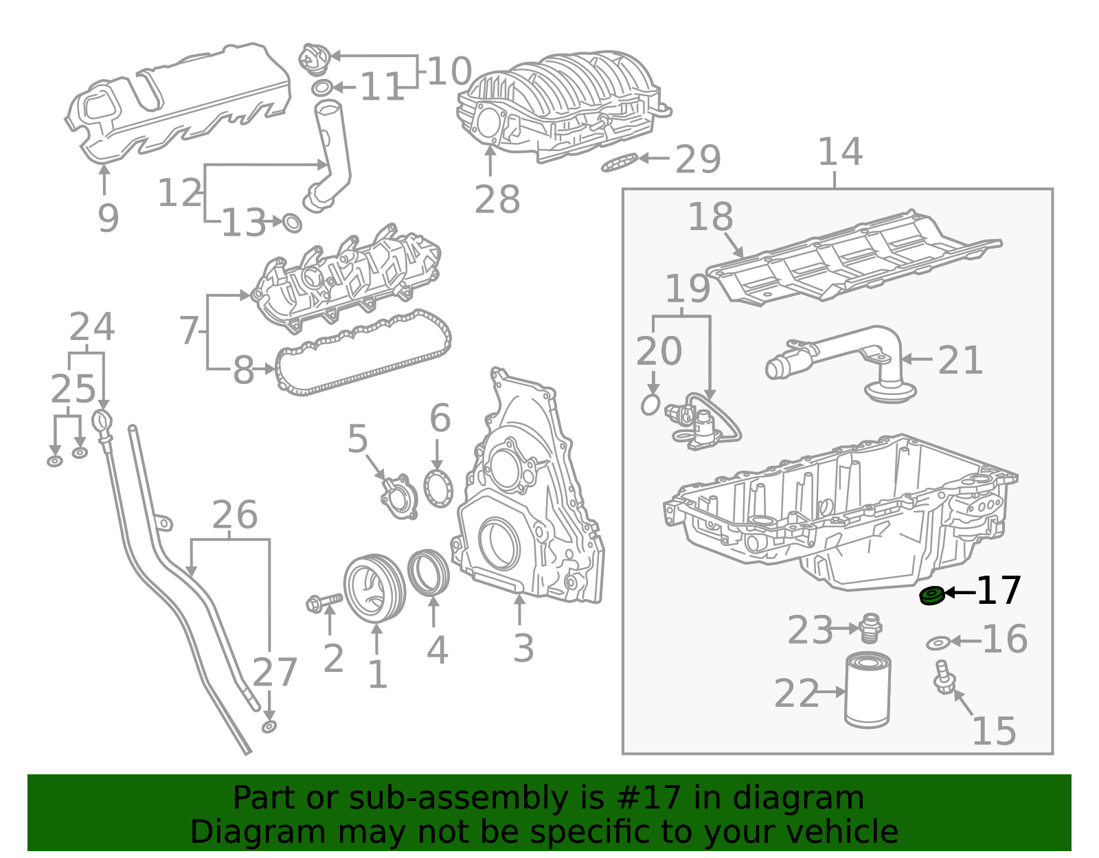 2014-2025 GM Drain Plug Insert 11503302 GM | GMPartsDirect.com