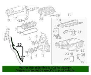 2019-2024 GM Engine Oil Dipstick Tube 12722255 | OEM Parts Online
