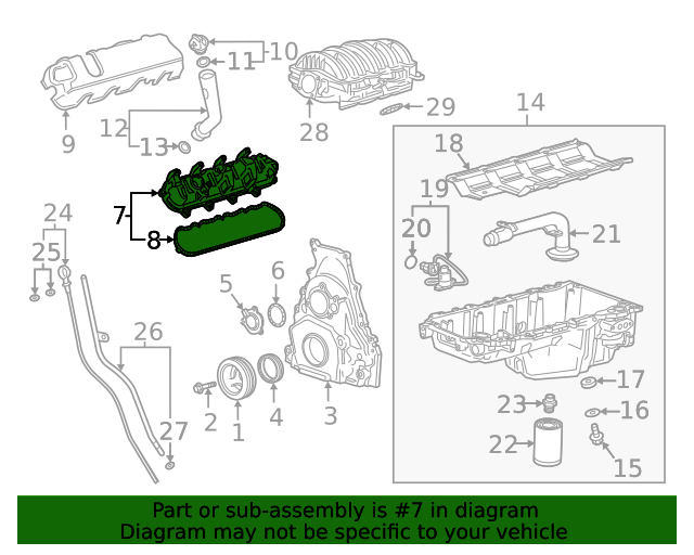 2014-2024 GM Rocker Arm Valve Cover 12727455 | GM Parts Center