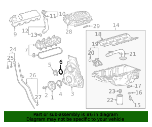 GM Parts | Camshaft Position Actuator Magnet Gasket Part# 12623437 | GM ...