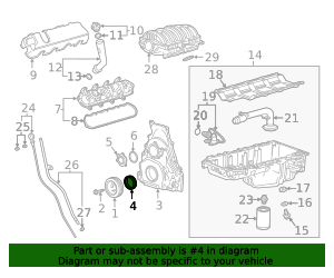 2014-2024 GM Crankshaft Rear Oil Seal 12665076 GM | GMPartsDirect.com