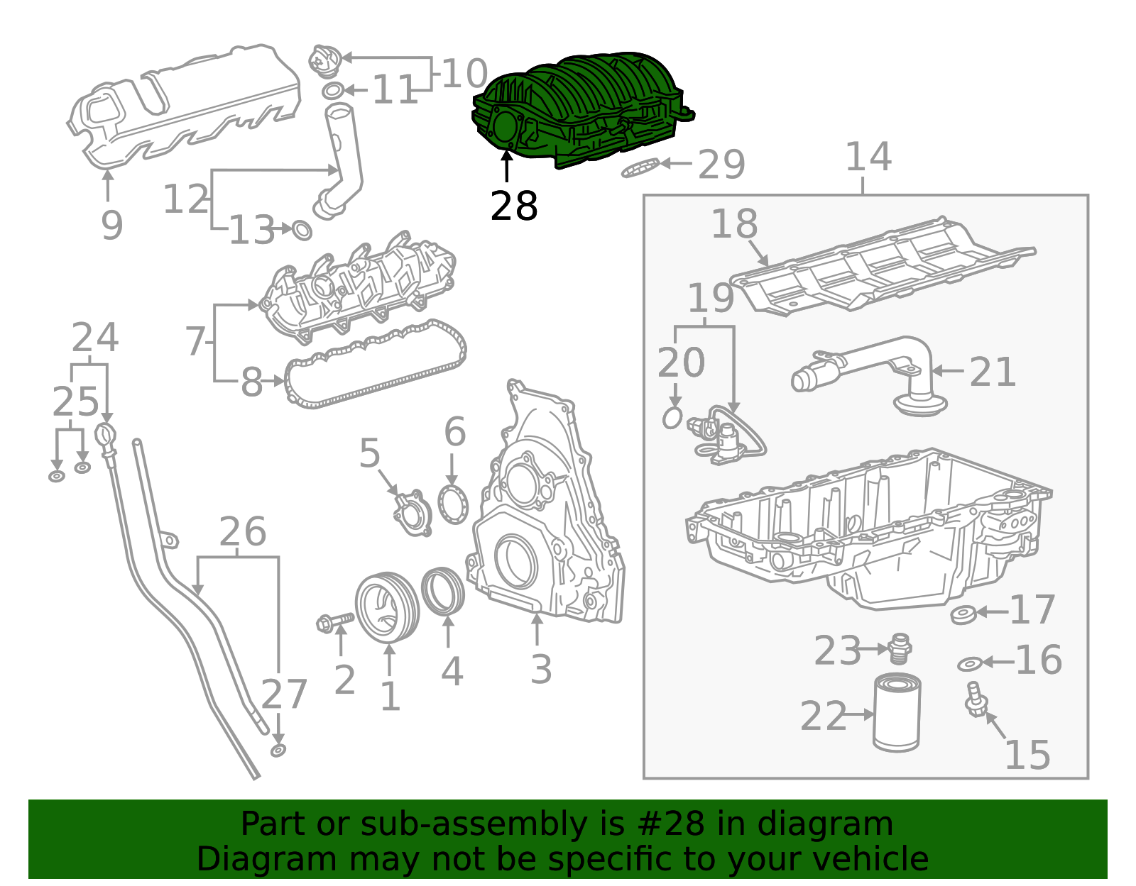 2014-2025 GM Intake Manifold Assembly 12623417 GM | GMPartsDirect.com