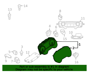 2016-2019 Nissan Maxima Instrument Cluster 24810-4RA1A | Nissan RVA