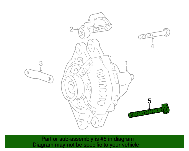 37452-39075 - Alternator Mount Bolt 2002-2006 Kia | Kia.Parts Store