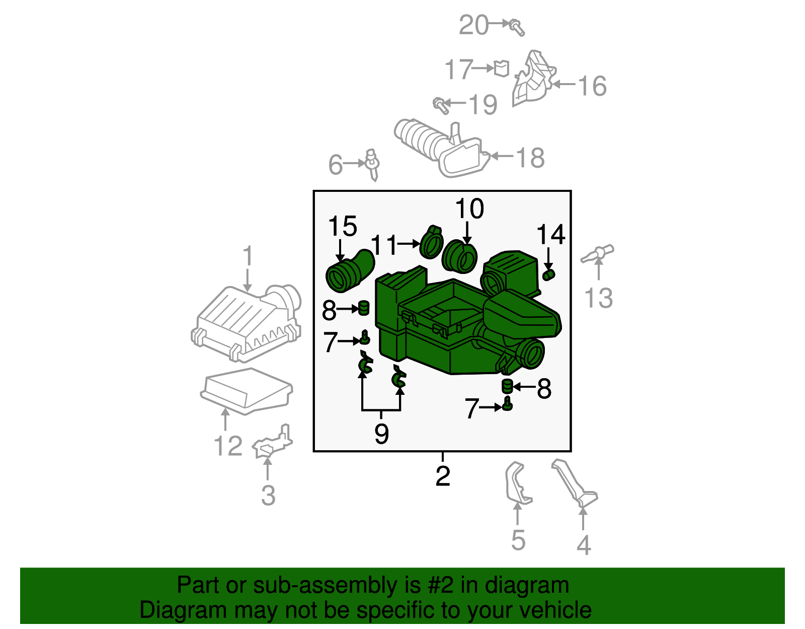 2007-2008 Honda Fit Air Cleaner Body 17201rmea00 | Retail Performance ...