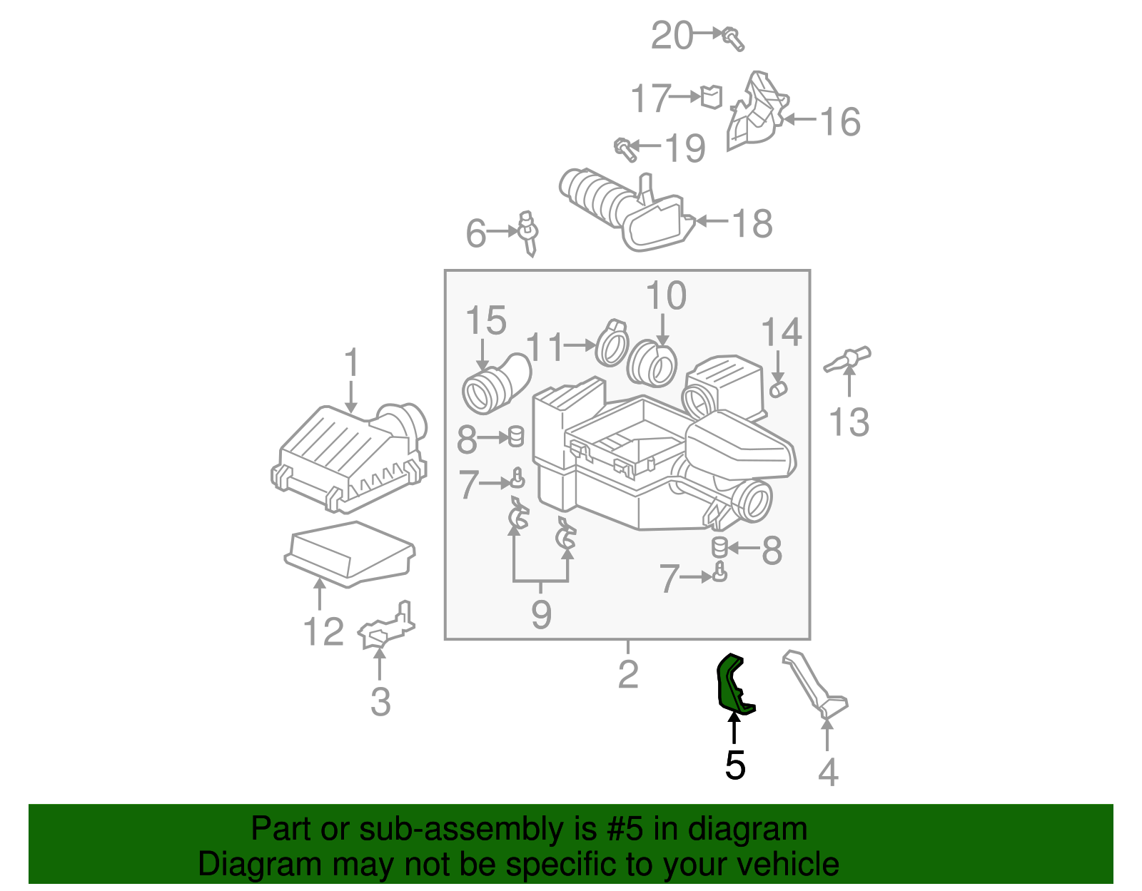 17211-RME-A00 - 2007-2008 Honda Fit - Stay B Air Cleaner | Honda Car ...