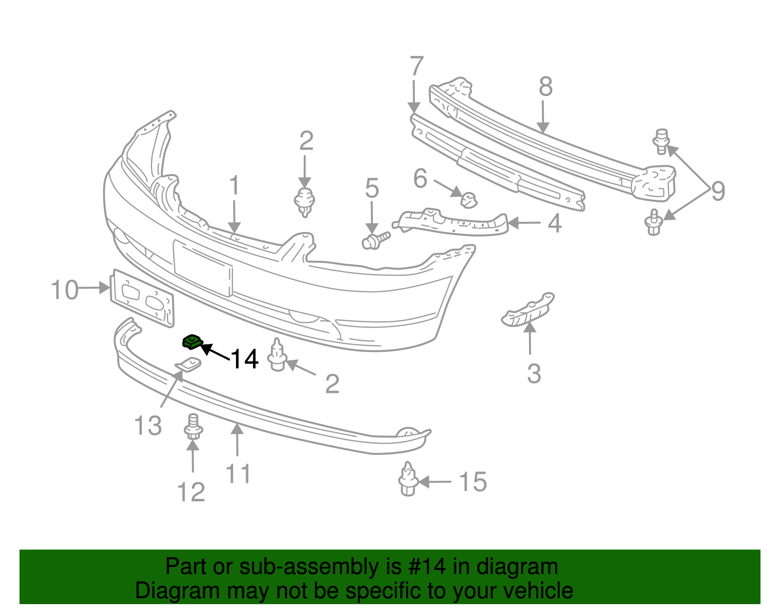 90305-SH3-000 - License Bracket Nut 1997-2021 Honda | Honda Parts Online