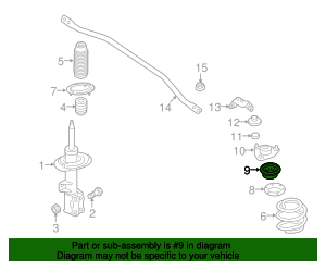 54612-2P000 - Suspension Strut Bearing 2010-2016 Hyundai ...