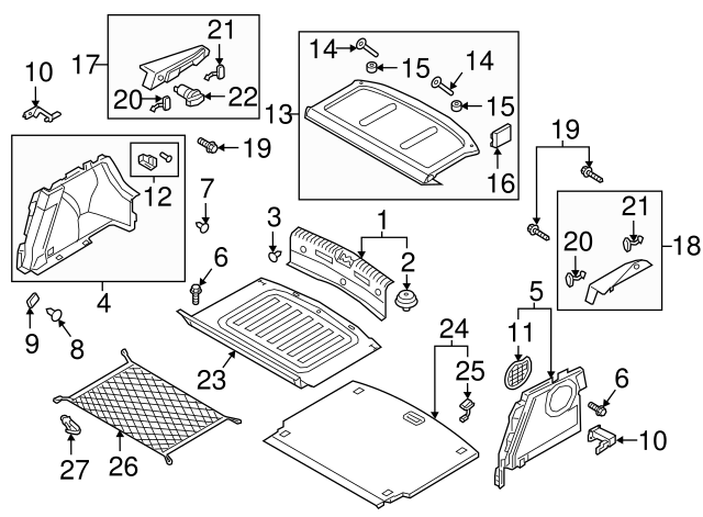 2018-2020 Hyundai Elantra GT Shelf 85930-G3000-TRY | OEM Parts Online