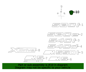 51-14-8-209-932 - Grommet 1999-2024 BMW | AutoNation Parts