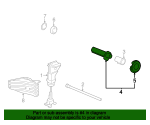 2014-2019 GM Spare Tire Lock Case 22979267 | OEM GM Parts