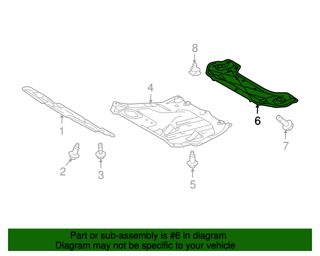 51442-0E040 - Radiator Support Splash Shield - 2010-2013 Toyota | OEM ...