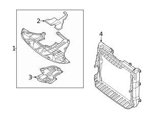 29135-R5700 - Radiator Support Air Deflector - 2021-2022 Kia Sorento ...