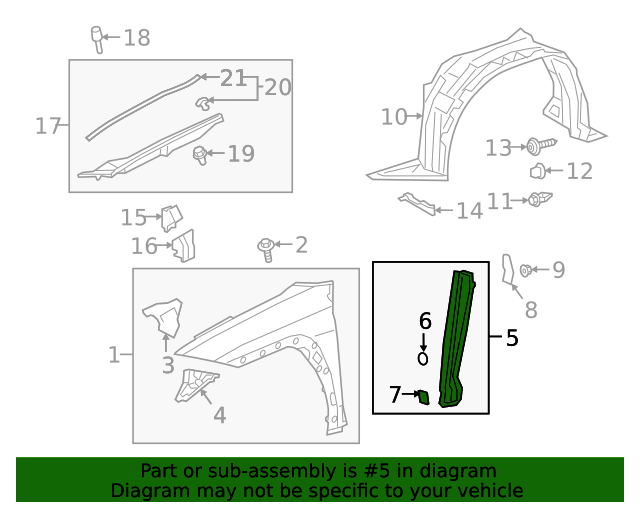 2019-2023 Lexus Rear Seal 53828-76020 | OEM Parts Online