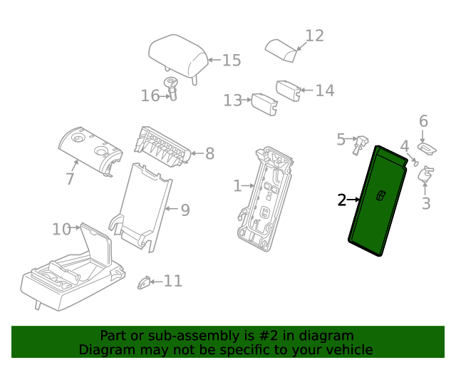 52-20-7-499-781 - Seat Back Panel 2020-2023 BMW | AutoNationParts.com