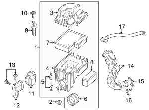 2015-2017 Ford Hose Assembly ck4z6a664b | TascaParts.com