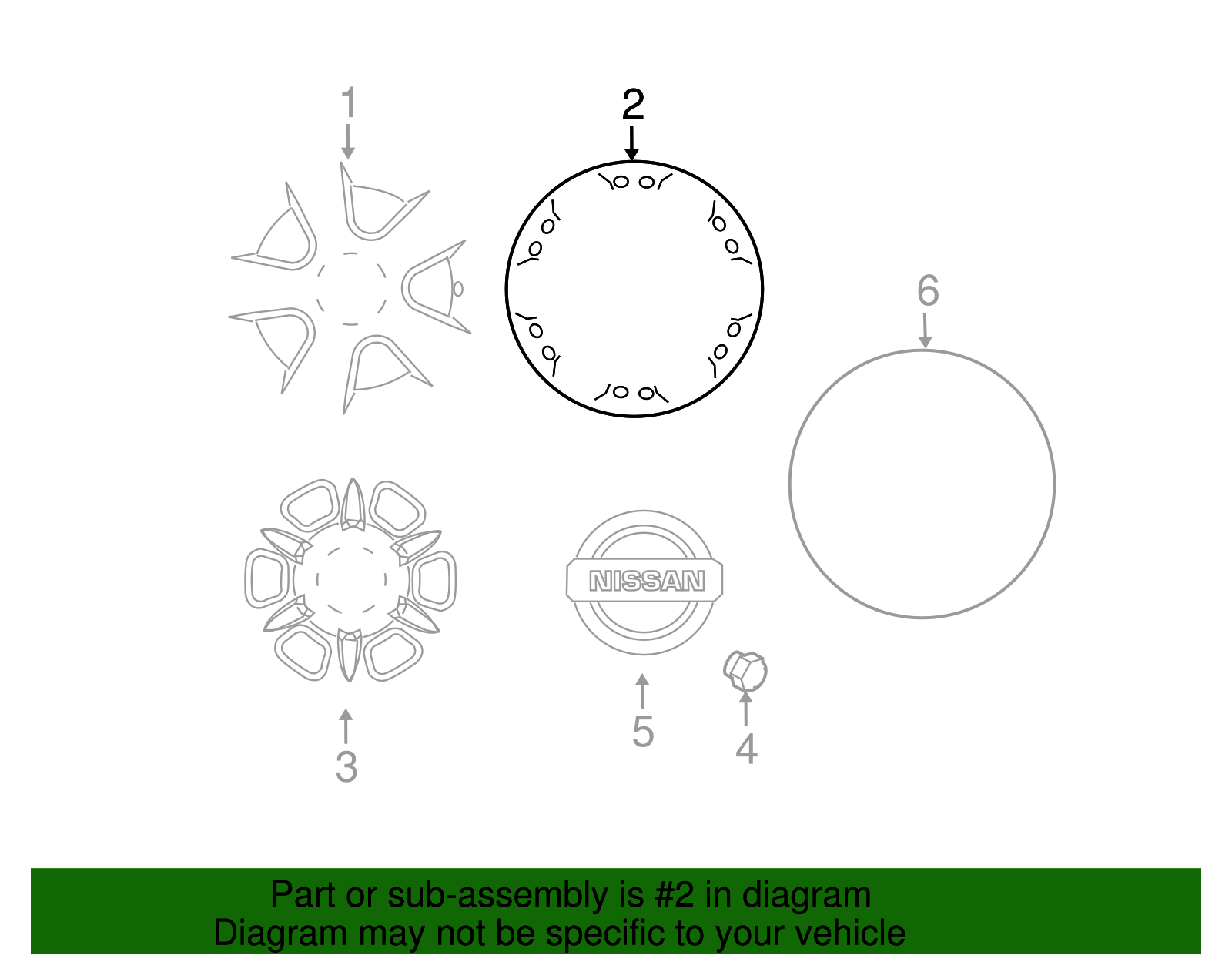 40300-ZS16D | Nissan Aluminum Wheel - Genuine OEM | 40300ZS16D | Nissan ...