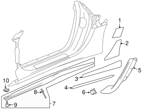 2017-2019 Chevrolet Corvette Carbon Flash Metallic Passenger Side ...