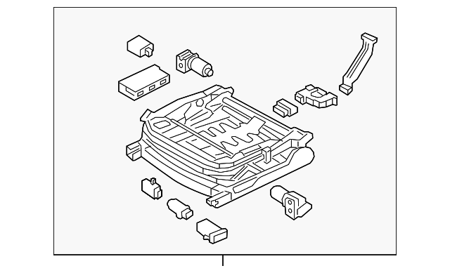 Hyundai - 88110-B1801 - Seat Adjuster - 2017 Genesis G80 | OEM Hyundai ...